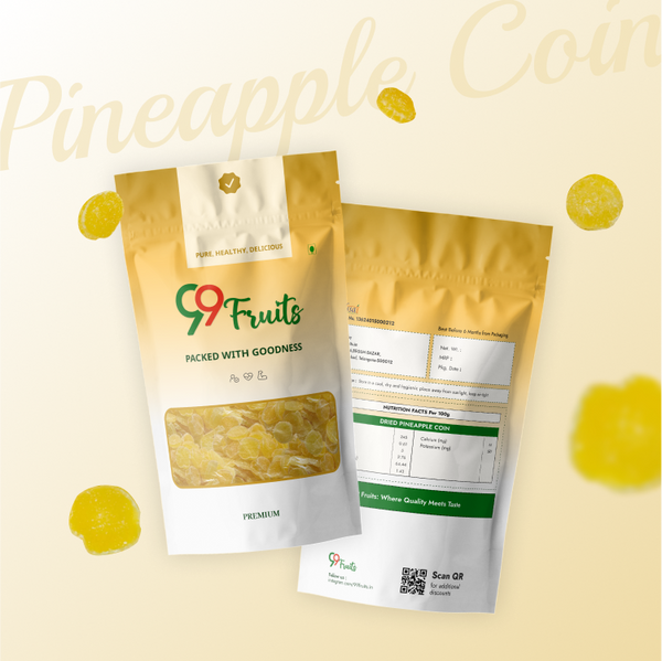 Premium Dried Pineapple Coin – 99Fruits